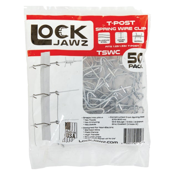 Dare Spring Steel T-Post Clip 50pk | ABC